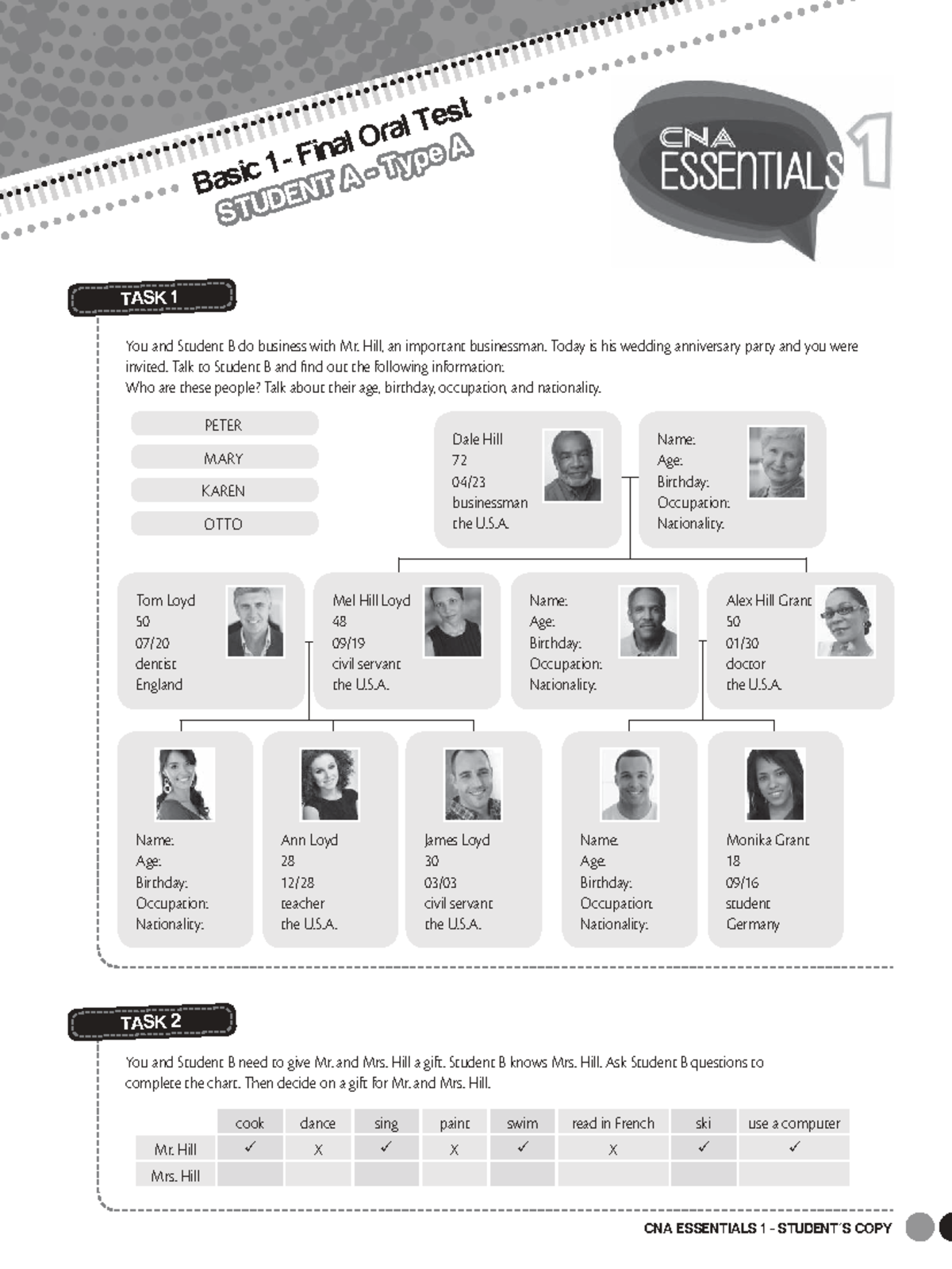Final Oral Test Basic 1 - Task 1 & 2 Overview - Studocu