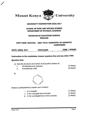 Linear Algebra 1 - Past papers to assist with revision - Studocu