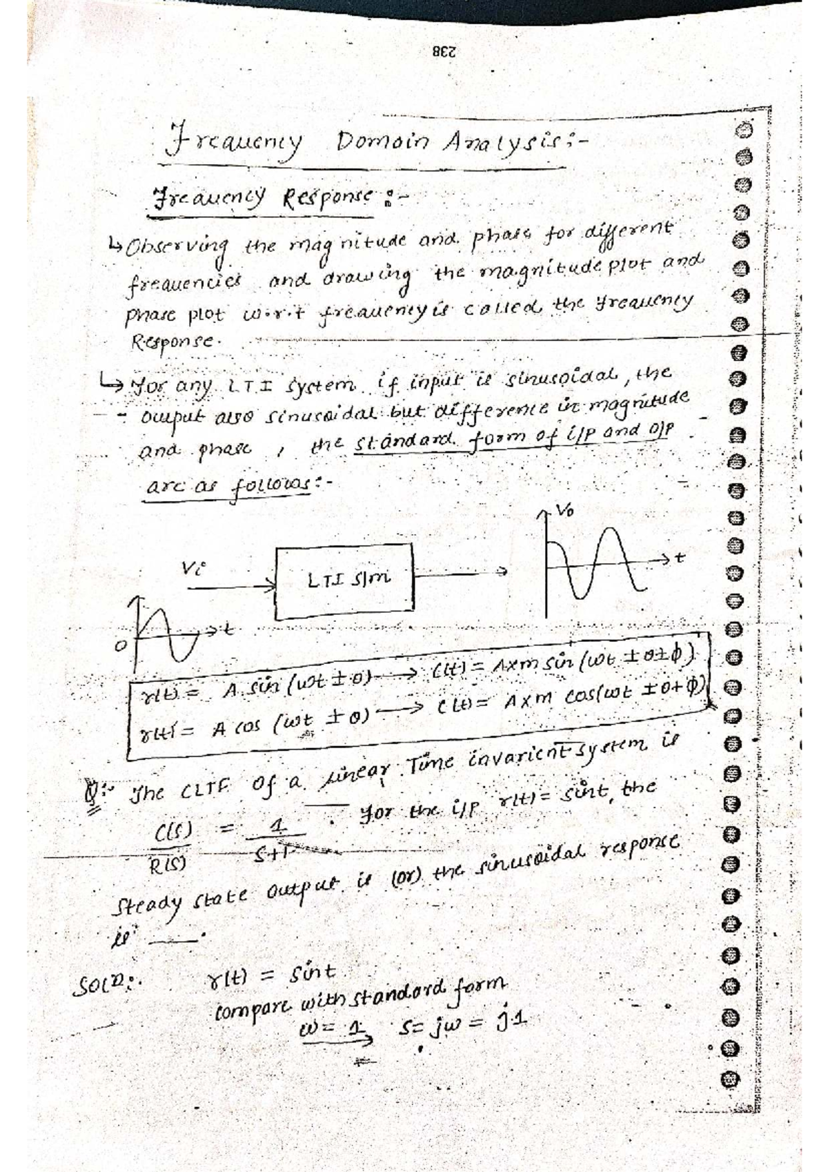 Control Systems: Frequency Response Analysis and Applications - Studocu