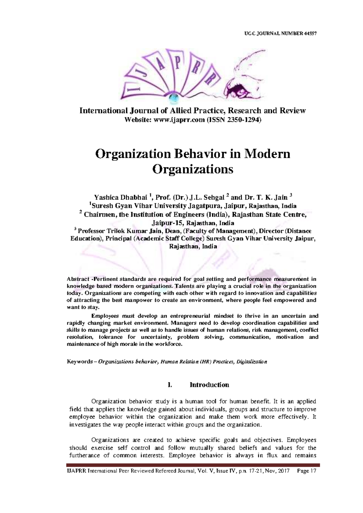 Modern Organizational Behavior in the Context of Innovation and HRM ...
