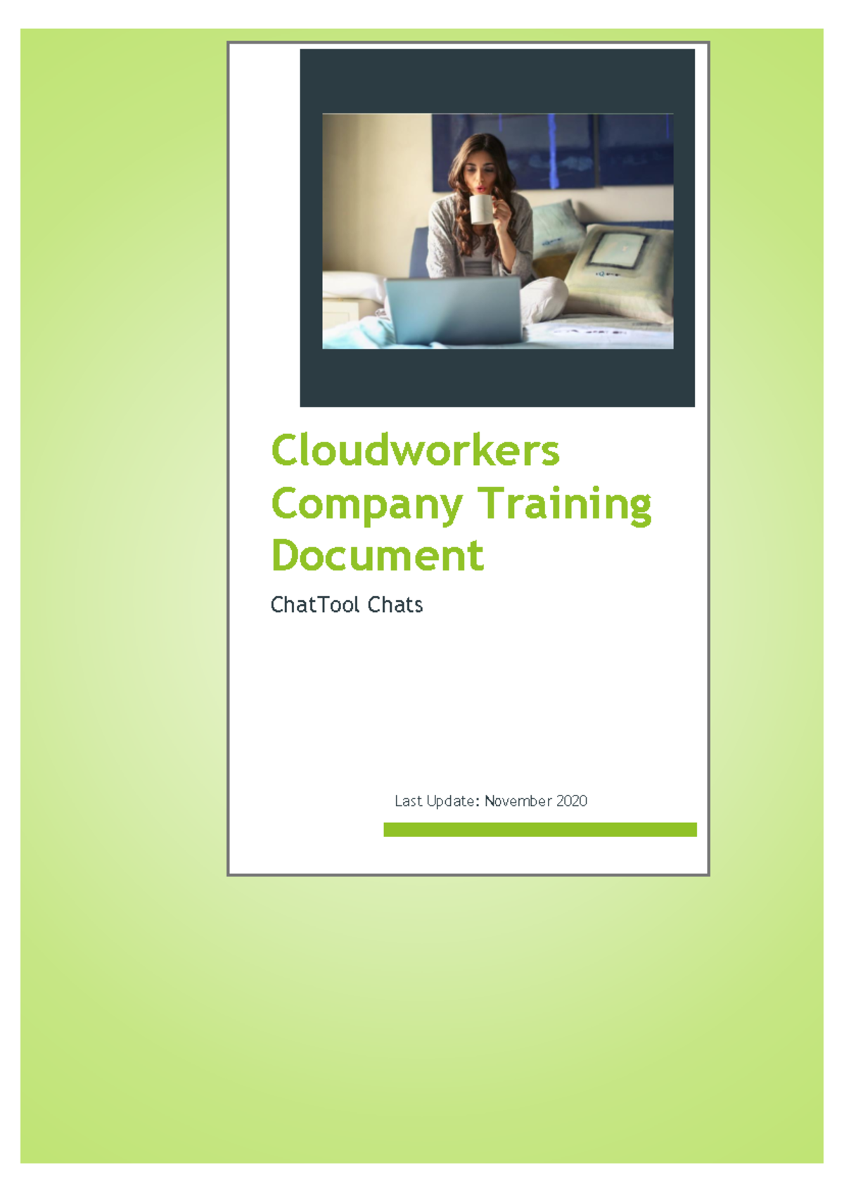 CWAG - Chat Moderator Training Document for Cloudworkers - Studocu