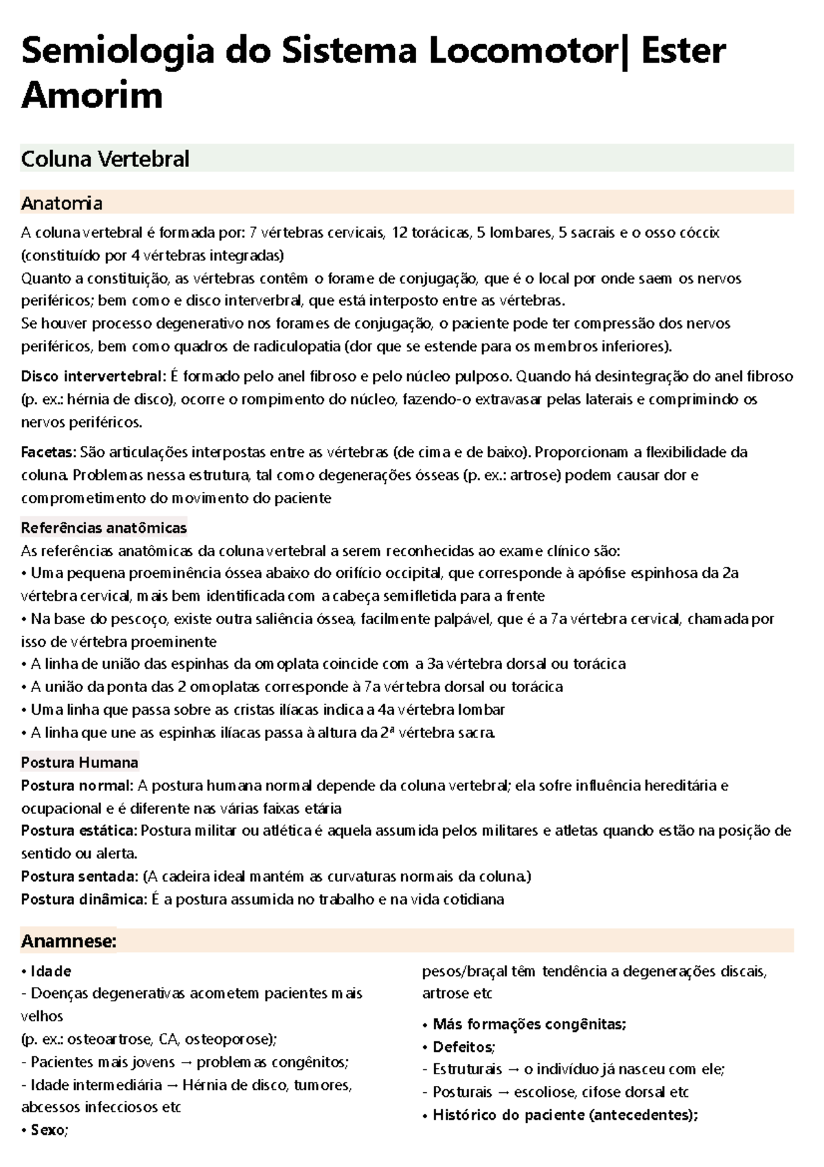 Semiologia do Sistema Locomotor Ester Amorim - Semiologia do Sistema Locomotor| Ester Amorim ...
