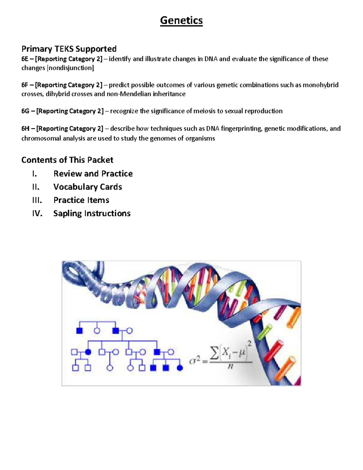 Kami Export - Genetics Guide (Links) - Genetics Primary TEKS Supported ...