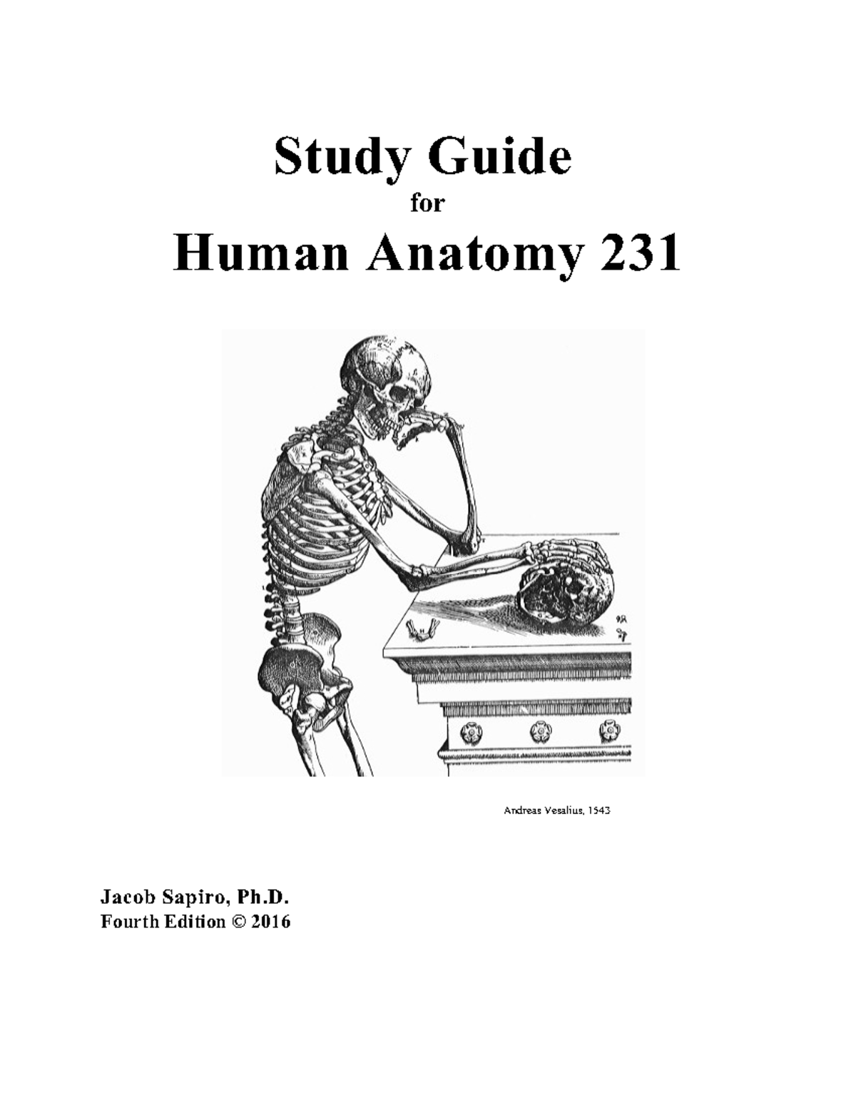 Study Guide for Human Anatomy 231: 5th Edition AP1 - Studocu