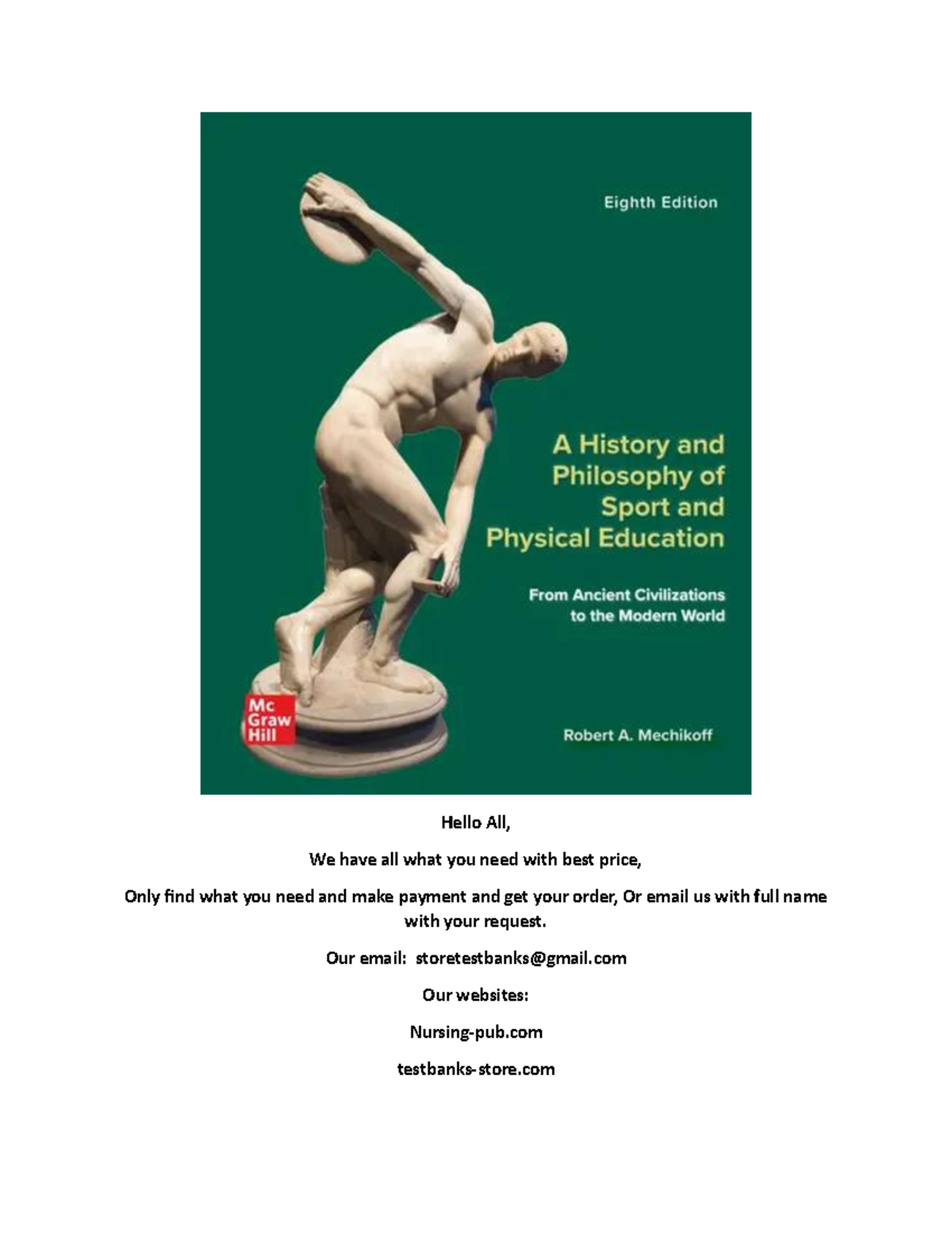 A History and Philosophy of Sport and Physical Education From Ancient ...
