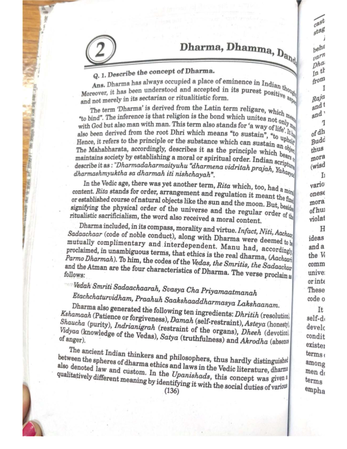 Iiipt UNIT 2: Summary of Dharma, Dhamma, and Danda Concepts - Studocu