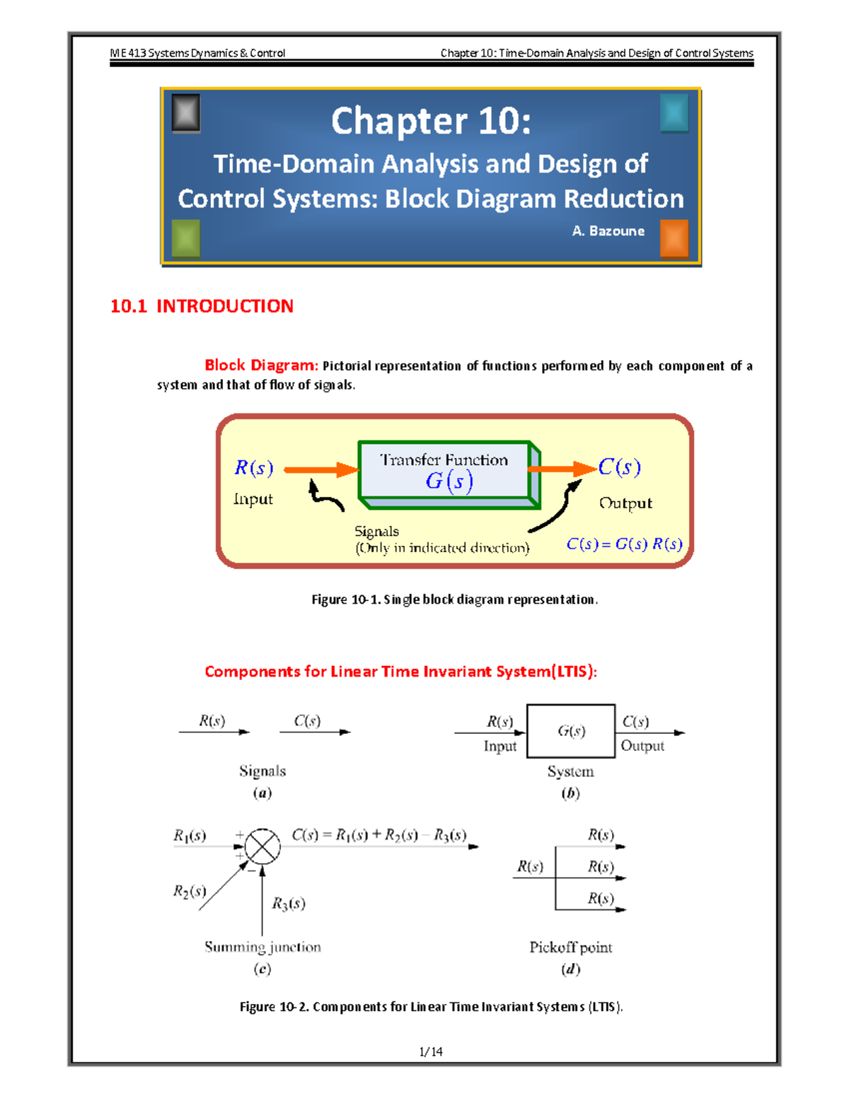 BD Exercises - Practice Material on Block Diagrams for Control Systems ...