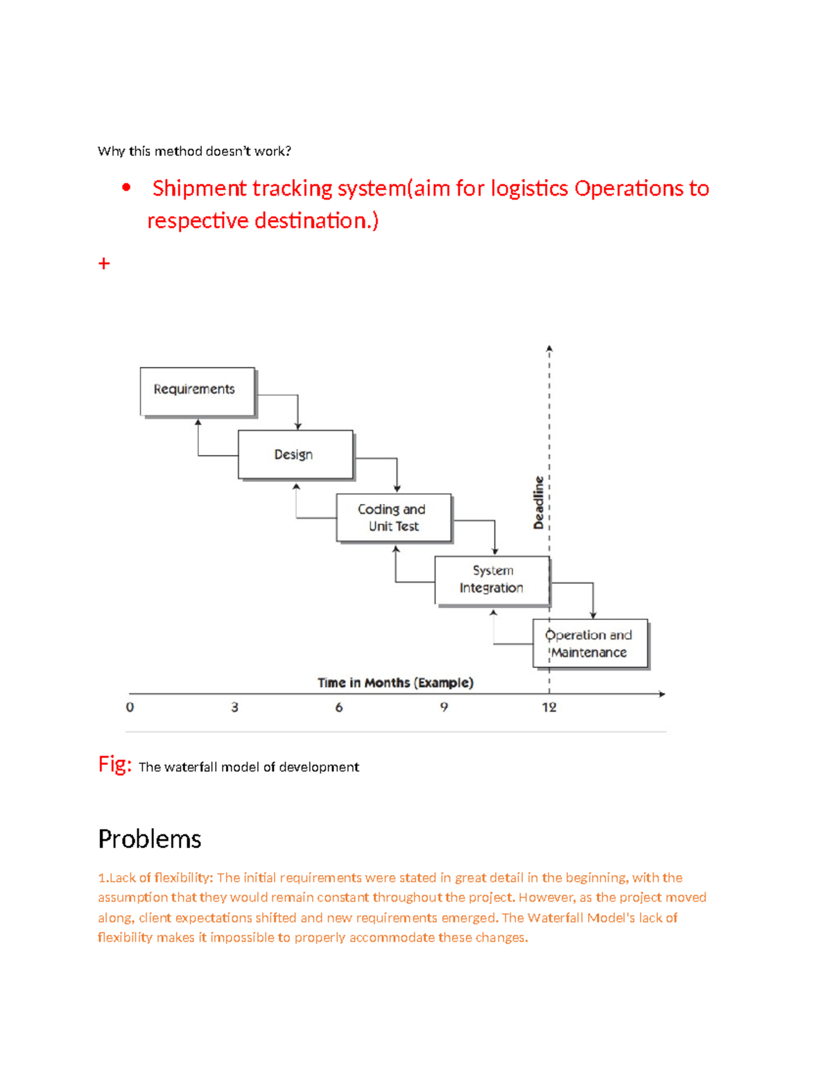 Class 1 - Analyzing the Limitations of the Waterfall Methodology - Studocu