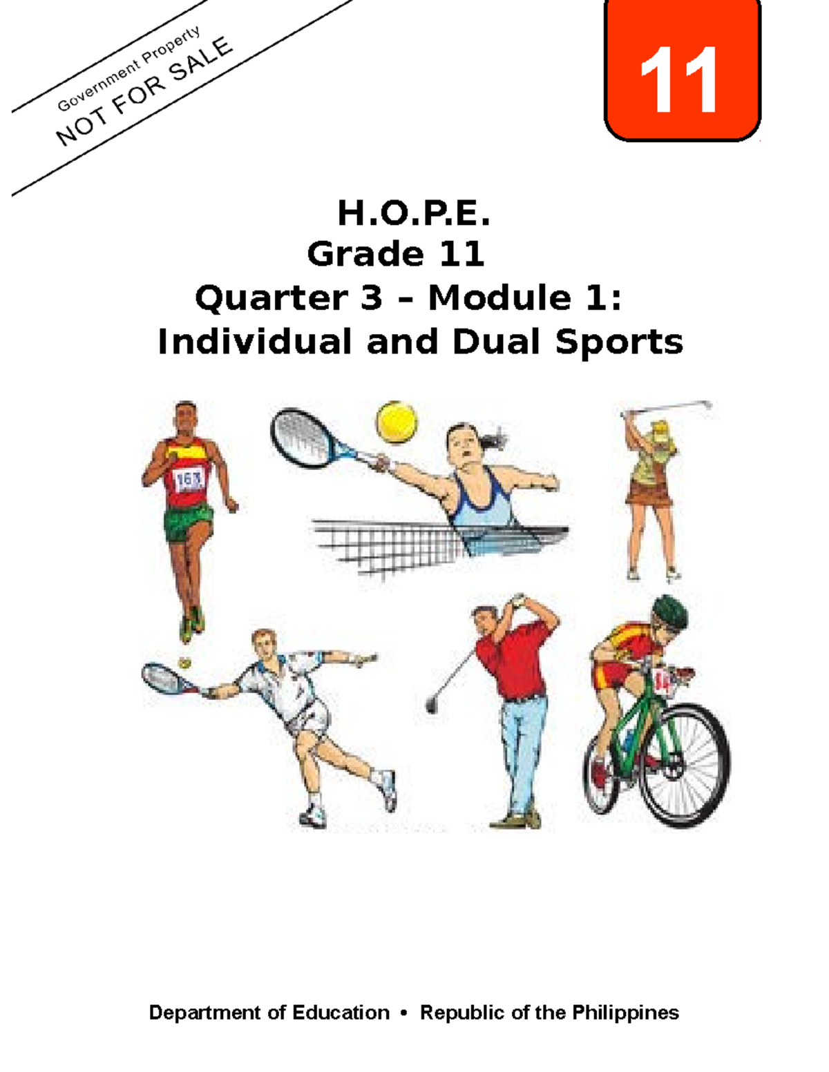 ADM-PE-2 Quarter 3: Individual and Dual Sports Module Overview - Studocu