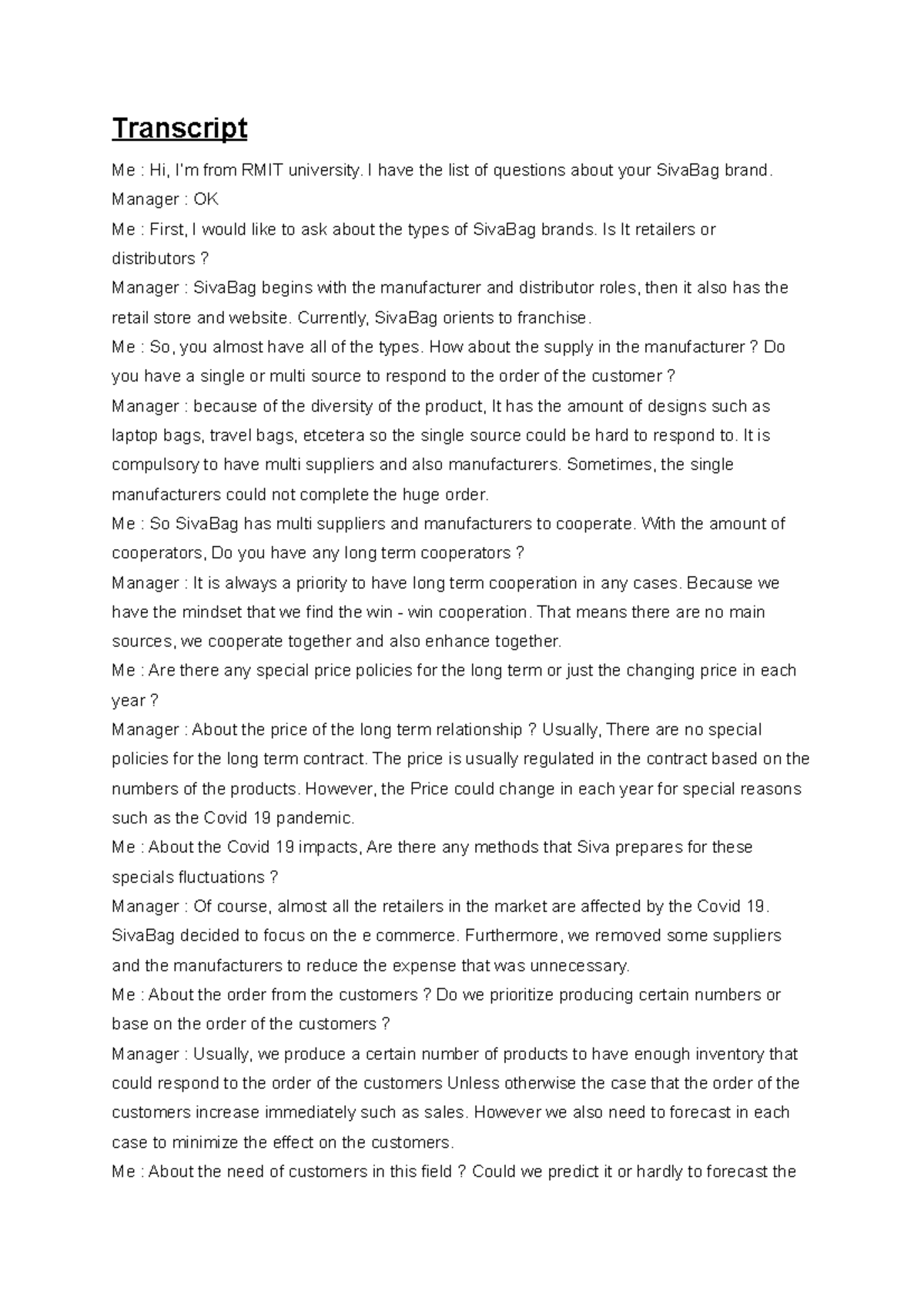 Interview-question - Transportation interview question sample ...