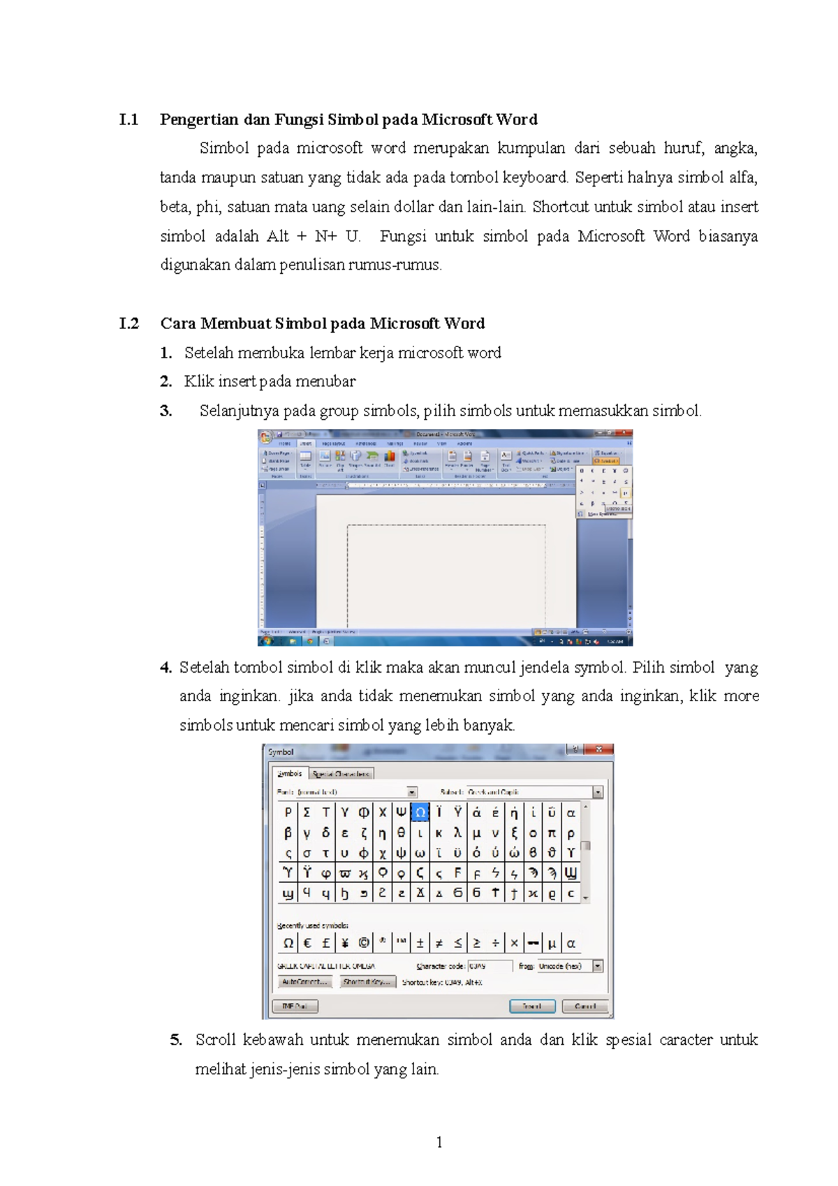 Catatan Simbol dalam Microsoft Word: Fungsi dan Pembuatan (CS101) - Studocu