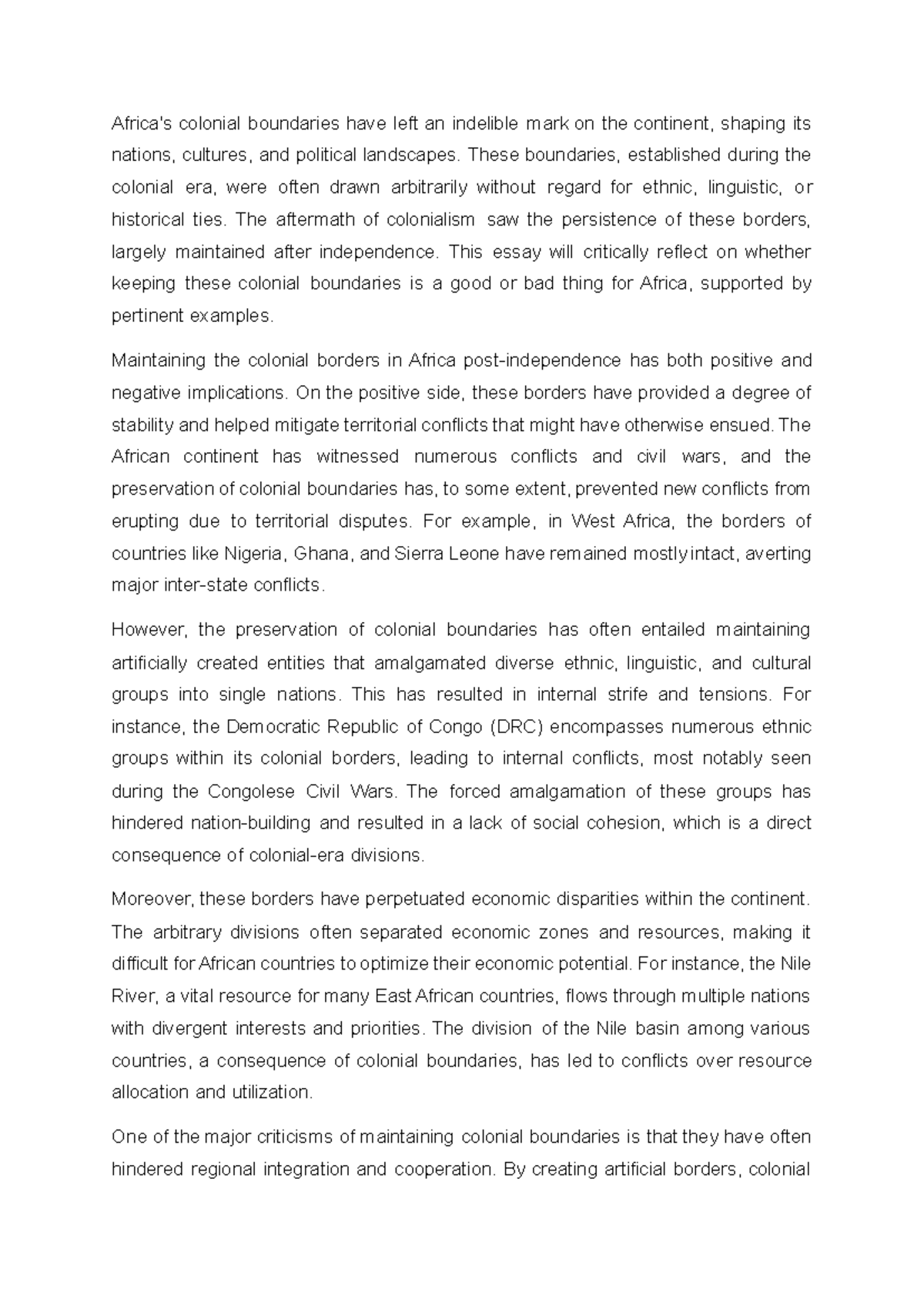 African Colonialism( Colonial borders) - Africa's colonial boundaries ...