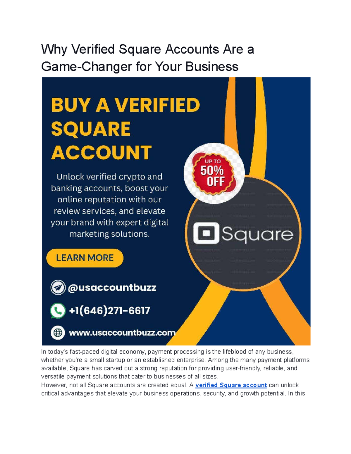 Why Verified Square Accounts Are a Game-Changer for Your Business - Why ...
