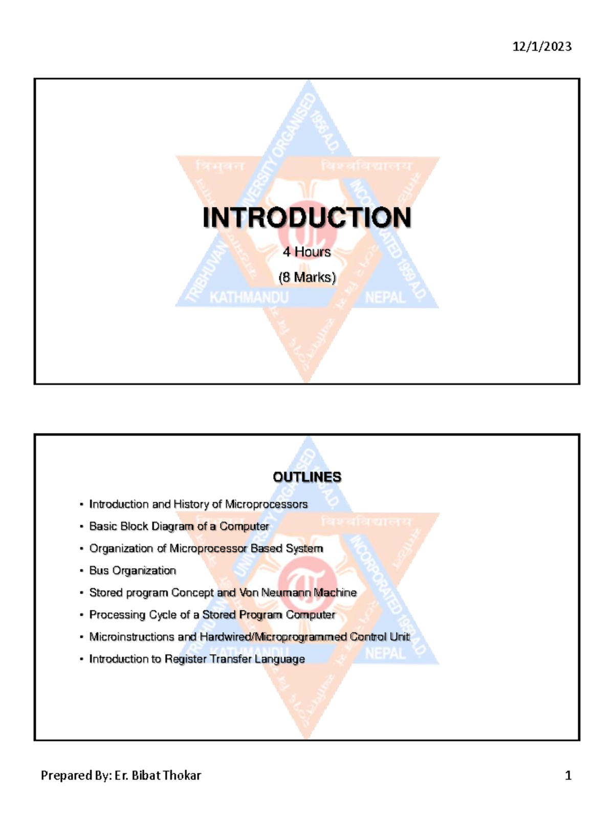 Microprocessor Chapter 1: Introduction to Microprocessor Fundamentals - Studocu