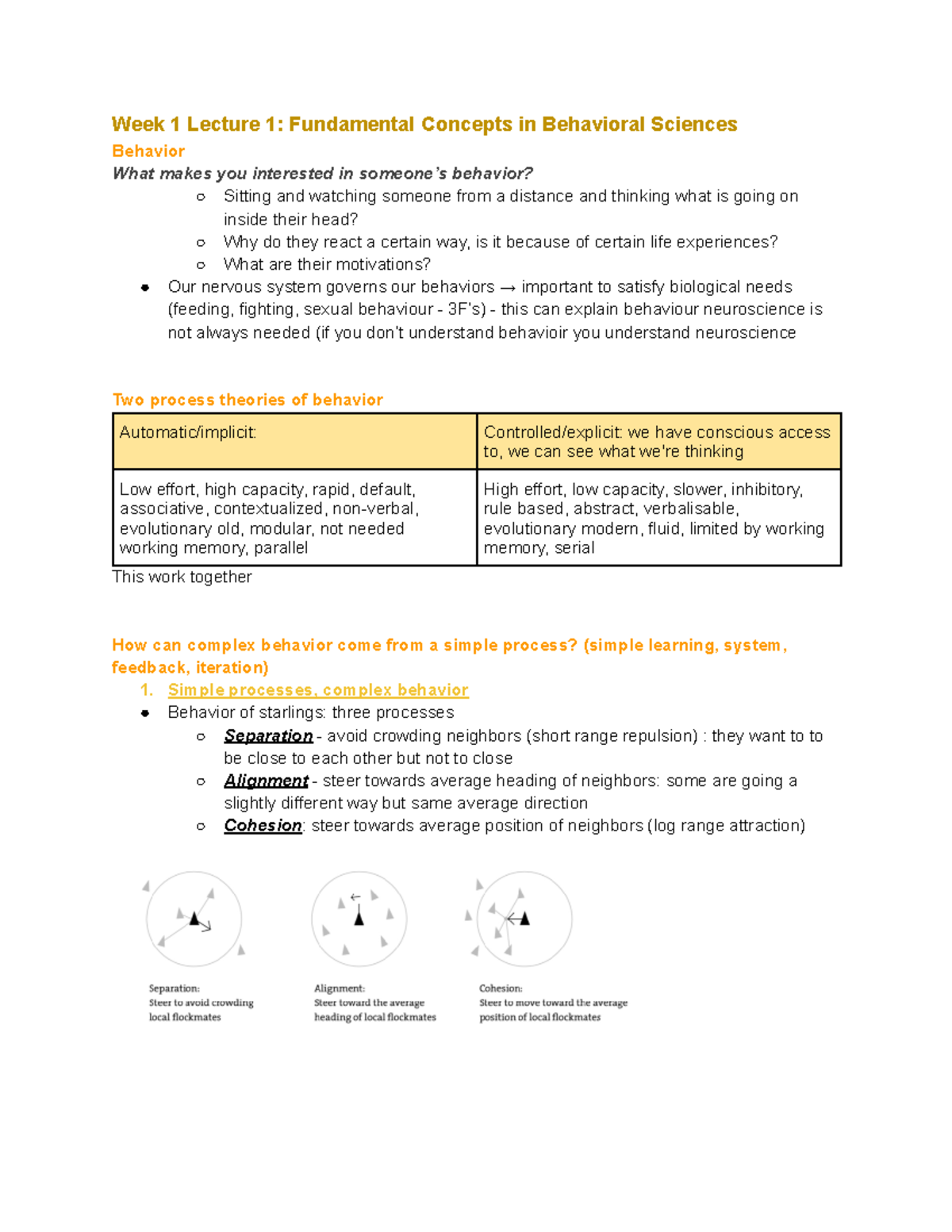 PSYC2015 Notes Week 1-6 - Week 1 Lecture 1: Fundamental Concepts in ...