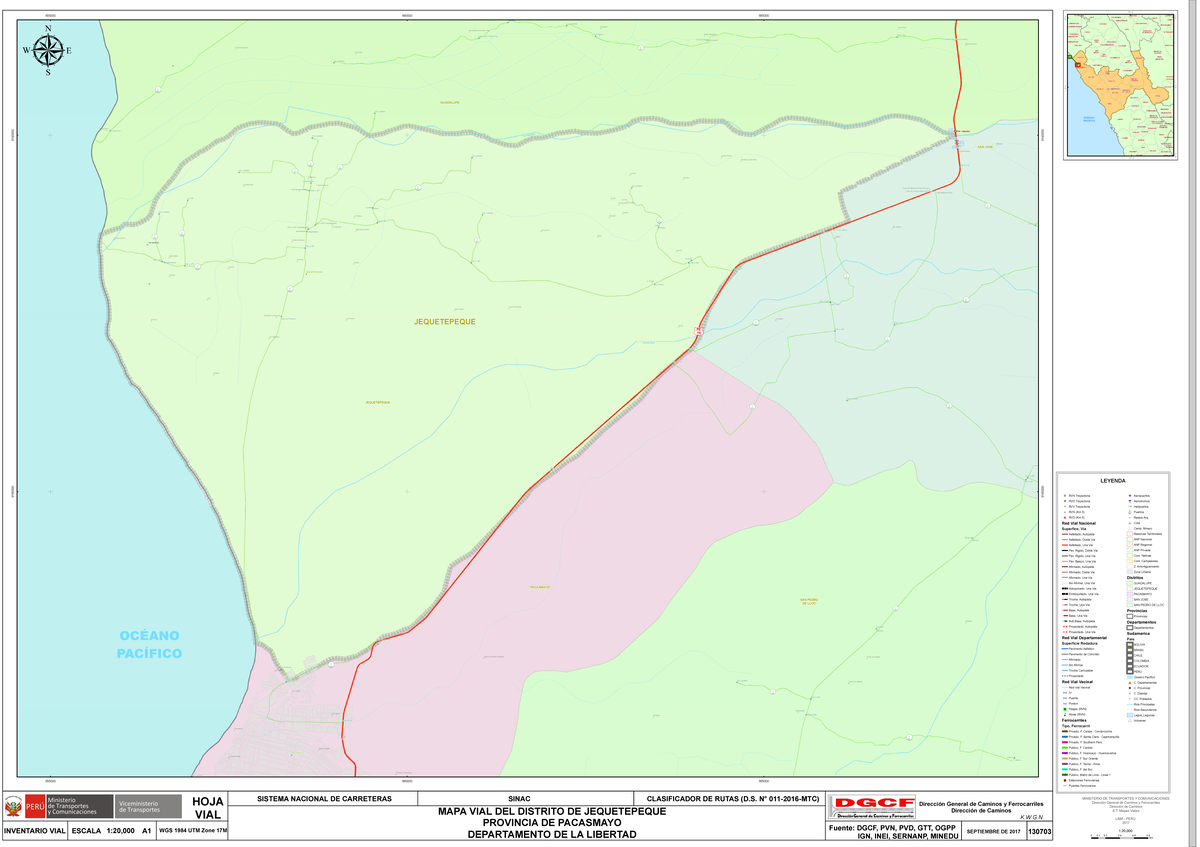 Mapa Vial del Distrito de Jequetepeque, Provincia de Pacasmayo - Studocu