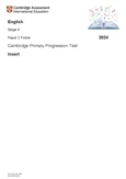 Primary Progression Test - Stage 4 English Paper 1 - Cambridge Primary ...