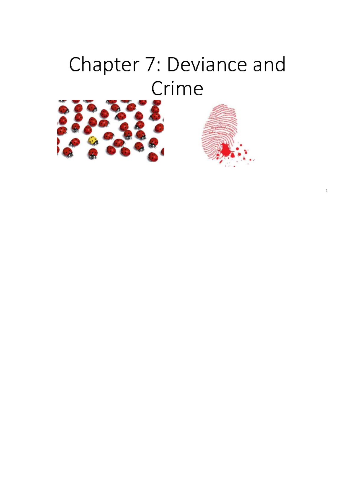 Chapter 7: Deviance and Crime in Sociology - Studocu