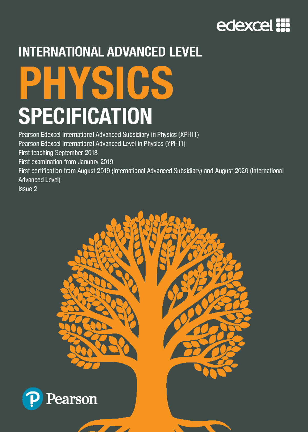 Pearson Edexcel IAL Physics (YPH11) - Syllabus Overview and Specs - Studocu