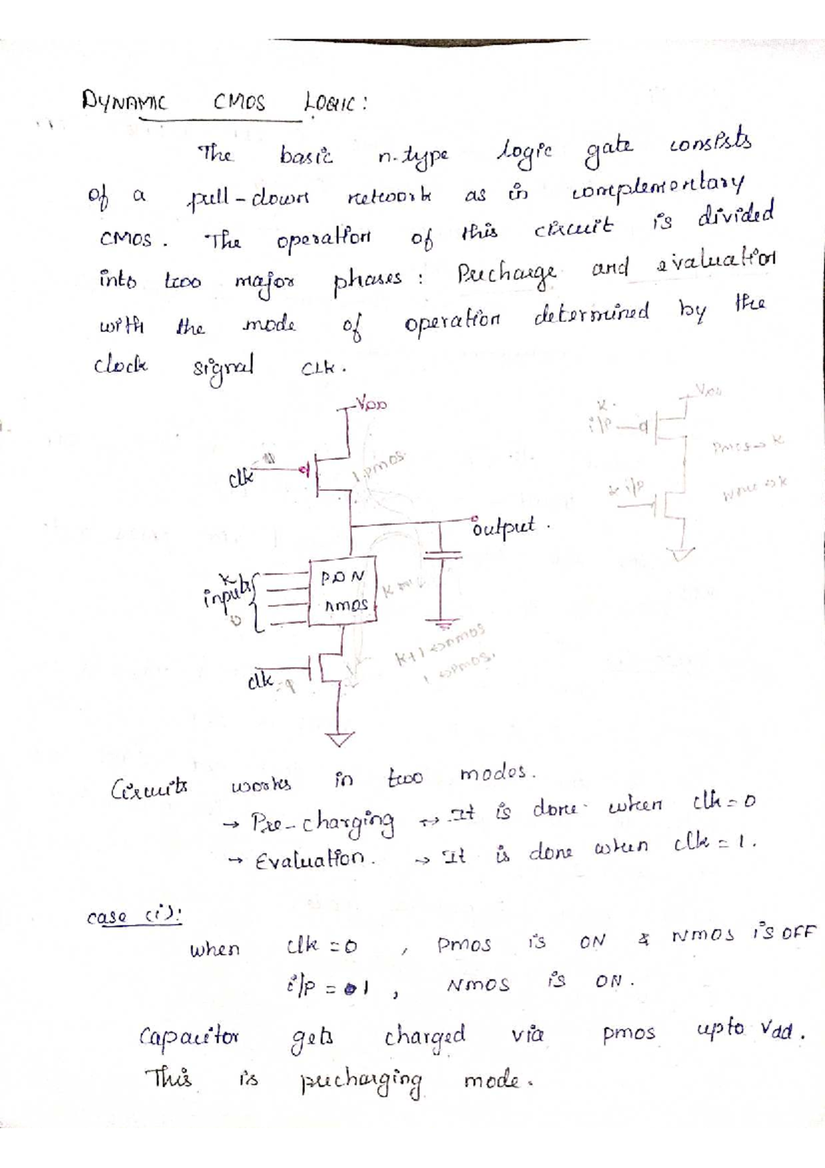 Dynamic CMOS Logic Notes - VLSI (Course Code: VLSI) - Studocu