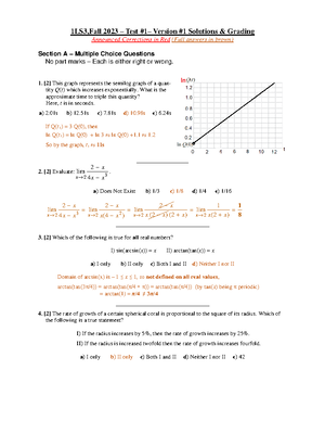 Math 1Ls3 - McMaster - Calculus for the Life Sciences I - Studocu