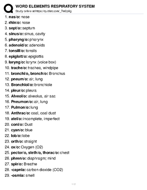 MED 122 Practice Tests - Medical Terminology 2 – Practice Tests Chapter ...