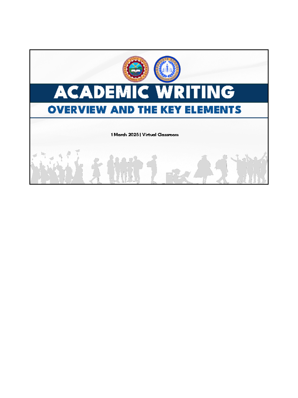 Academic Writing - Normina T. Abdul) @csu graduate school ...