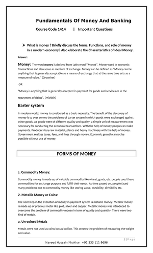 Comprehensive Guide to Money and Banking Concepts (Finance 101 ...
