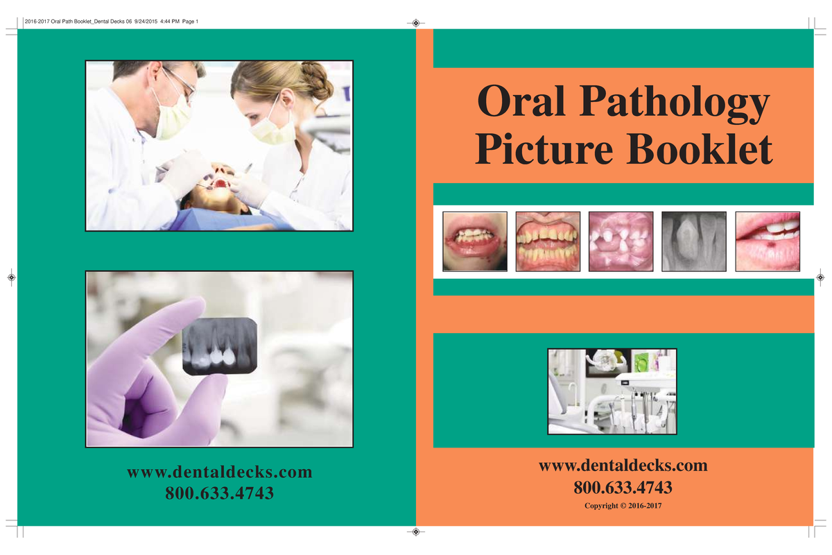 2016-2017 Oral Pathology Picture Booklet: Key Illustrations and ...