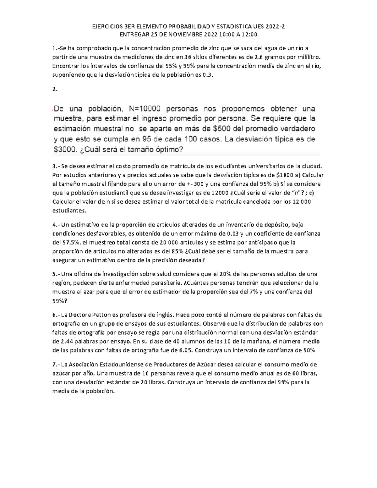 Ejercicios 3ER Elemento PROB Y EST - EJERCICIOS 3ER ELEMENTO ...