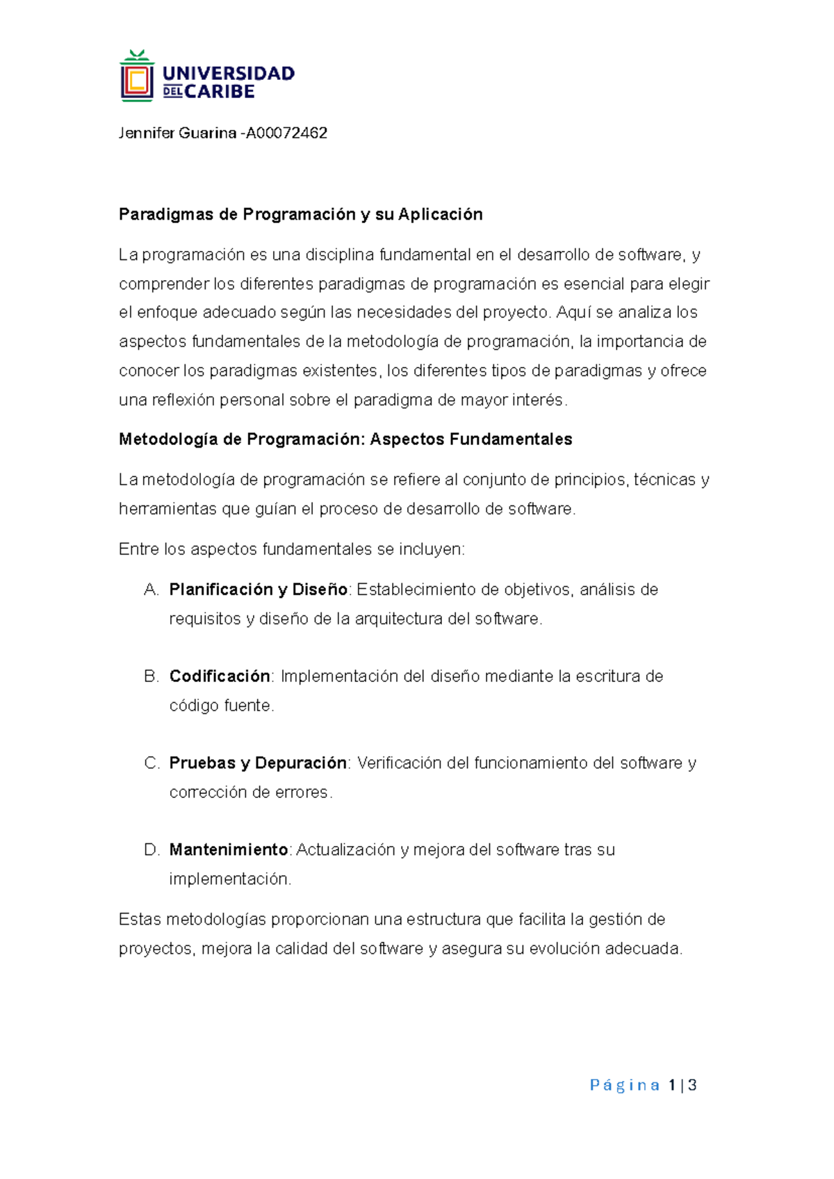 Paradigmas de Programación y su Aplicación - Análisis y Reflexiones ...