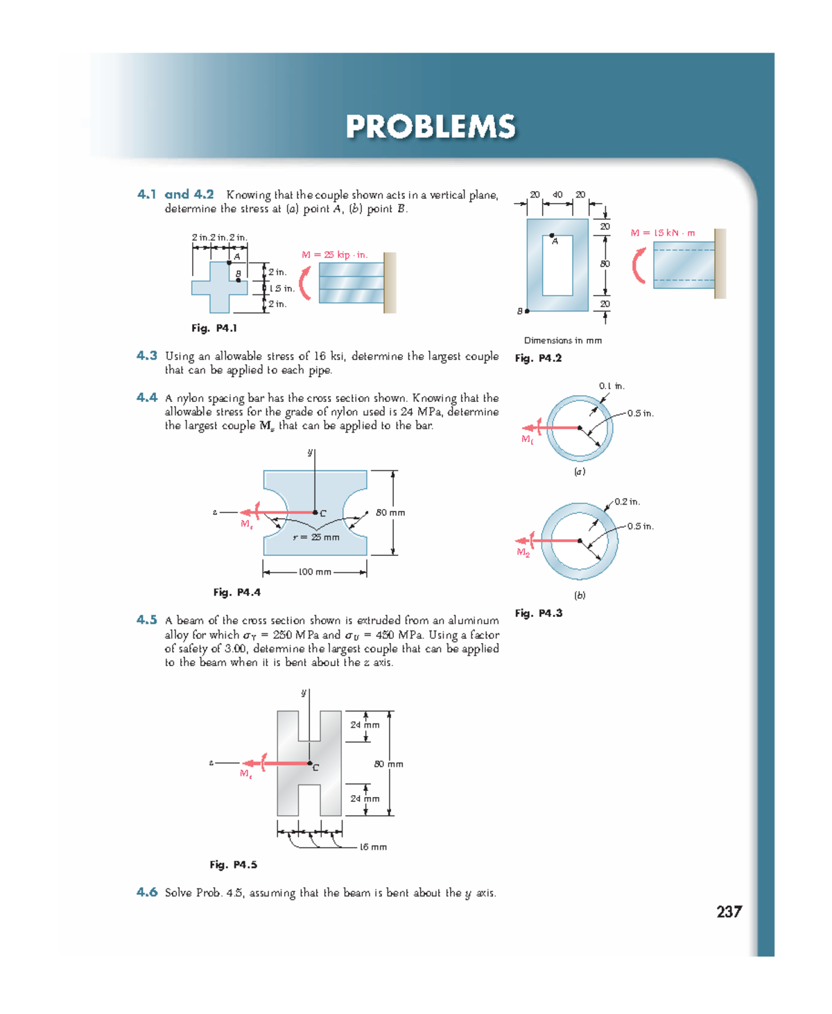 ENGR Lec-13 - ENGR Lec-13 - PROBLEMS 237 4 and 4 Knowing that the ...