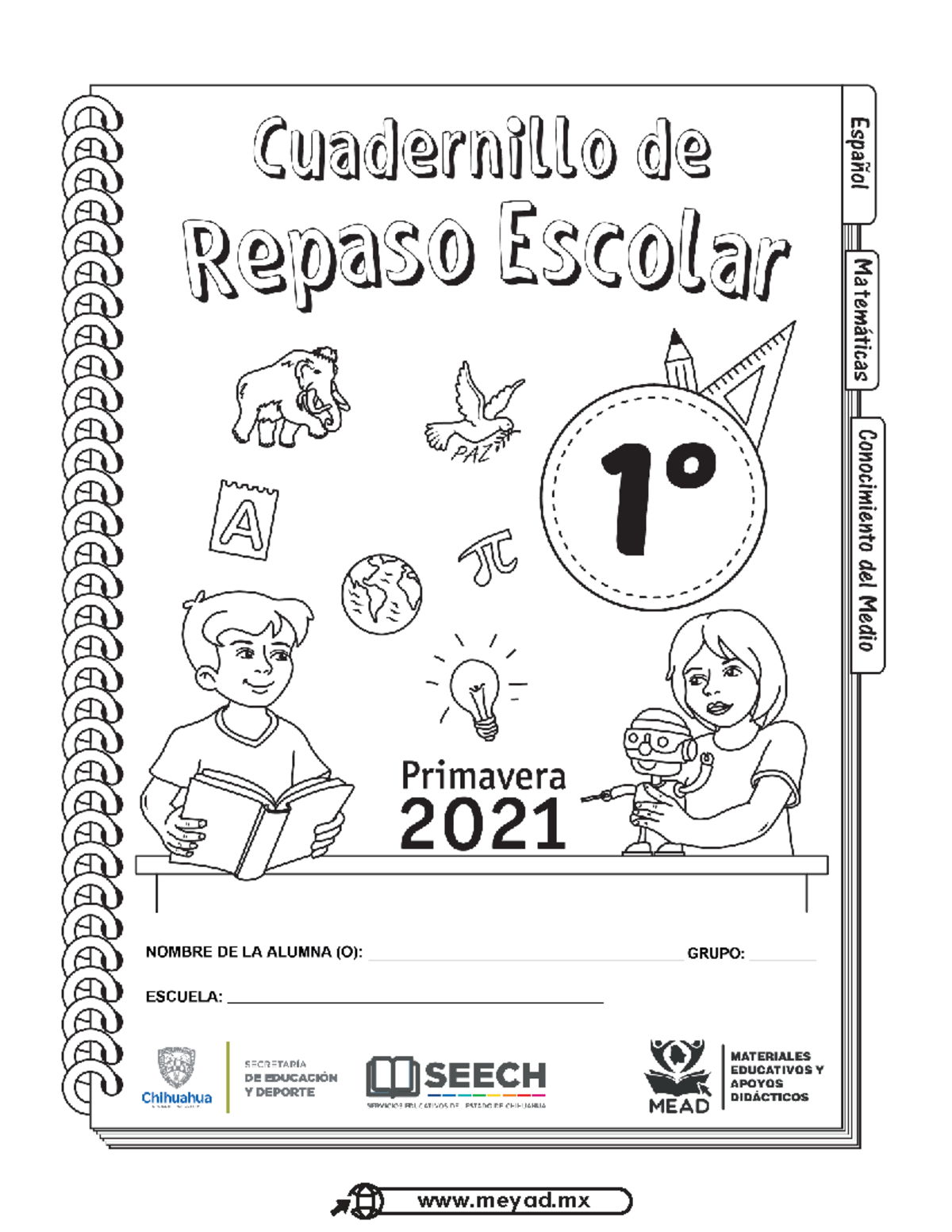 Cuaderno de Repaso para Primer Grado - GOB. EDO. SEECH. MEAD - Studocu