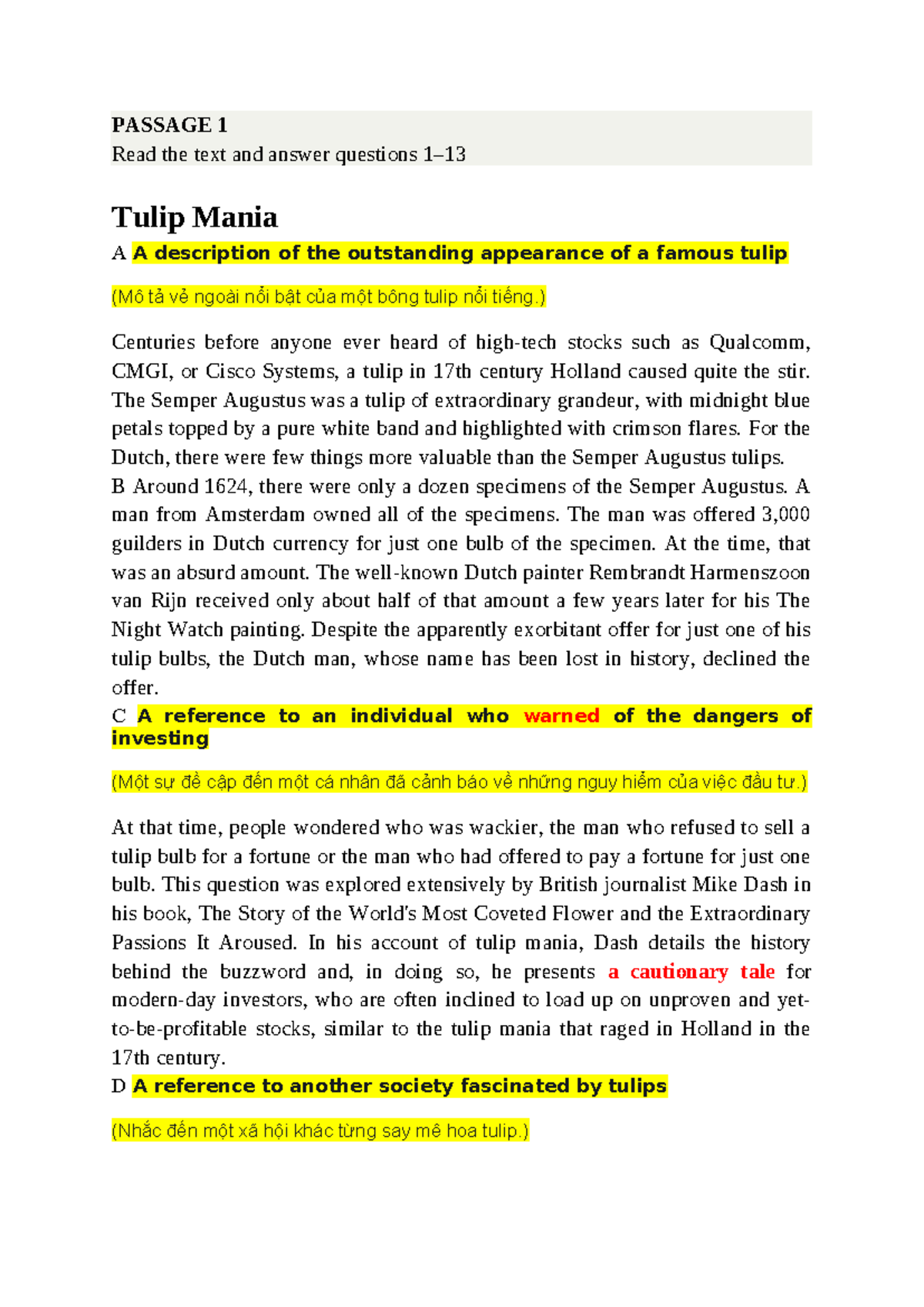 Tulip Mania: A Historical Analysis of 17th Century Speculation - VOL7 ...