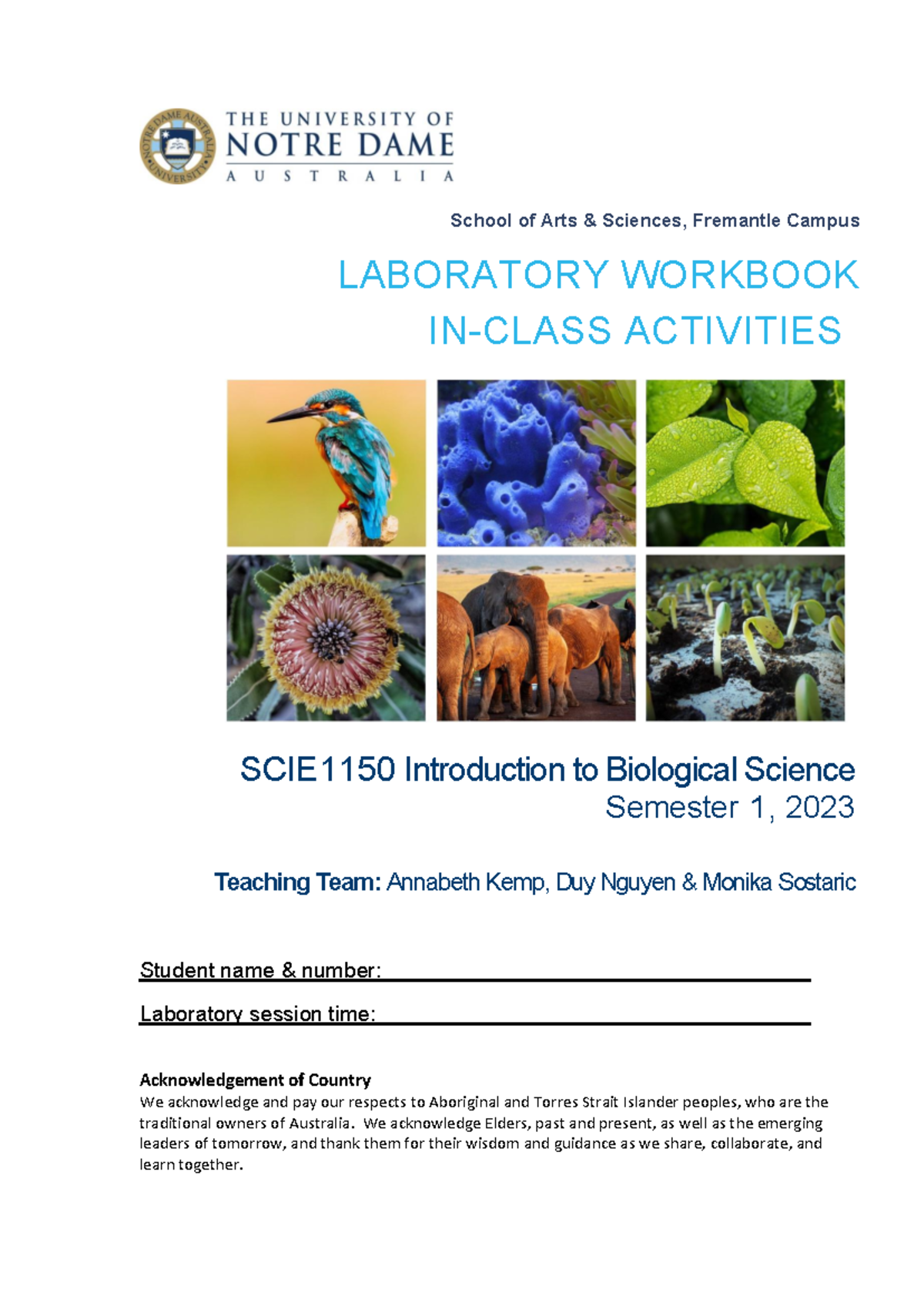 4218901 - SCIE1150 Lab Workbook: Biological Drawing Techniques ...