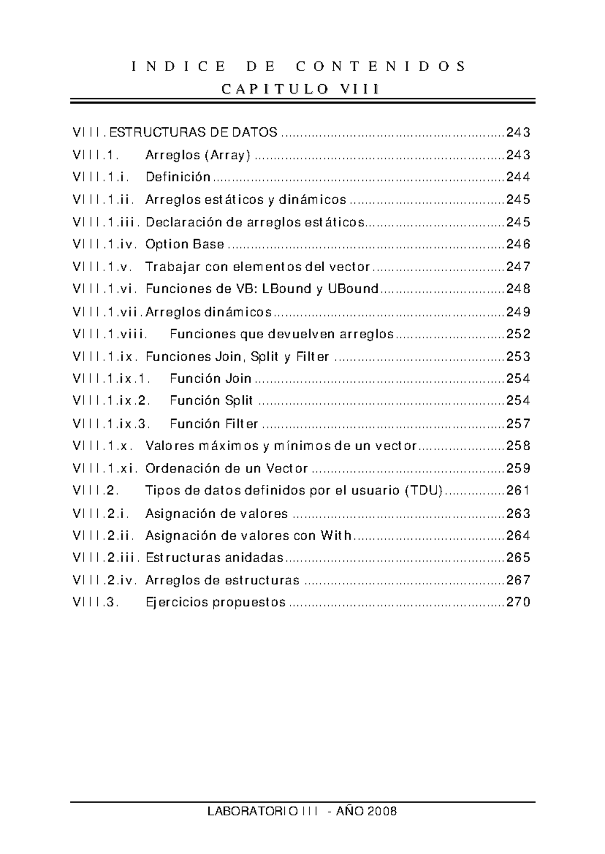 Capítulo 8: Arreglos en Visual Basic - Estructuras de Datos y ...