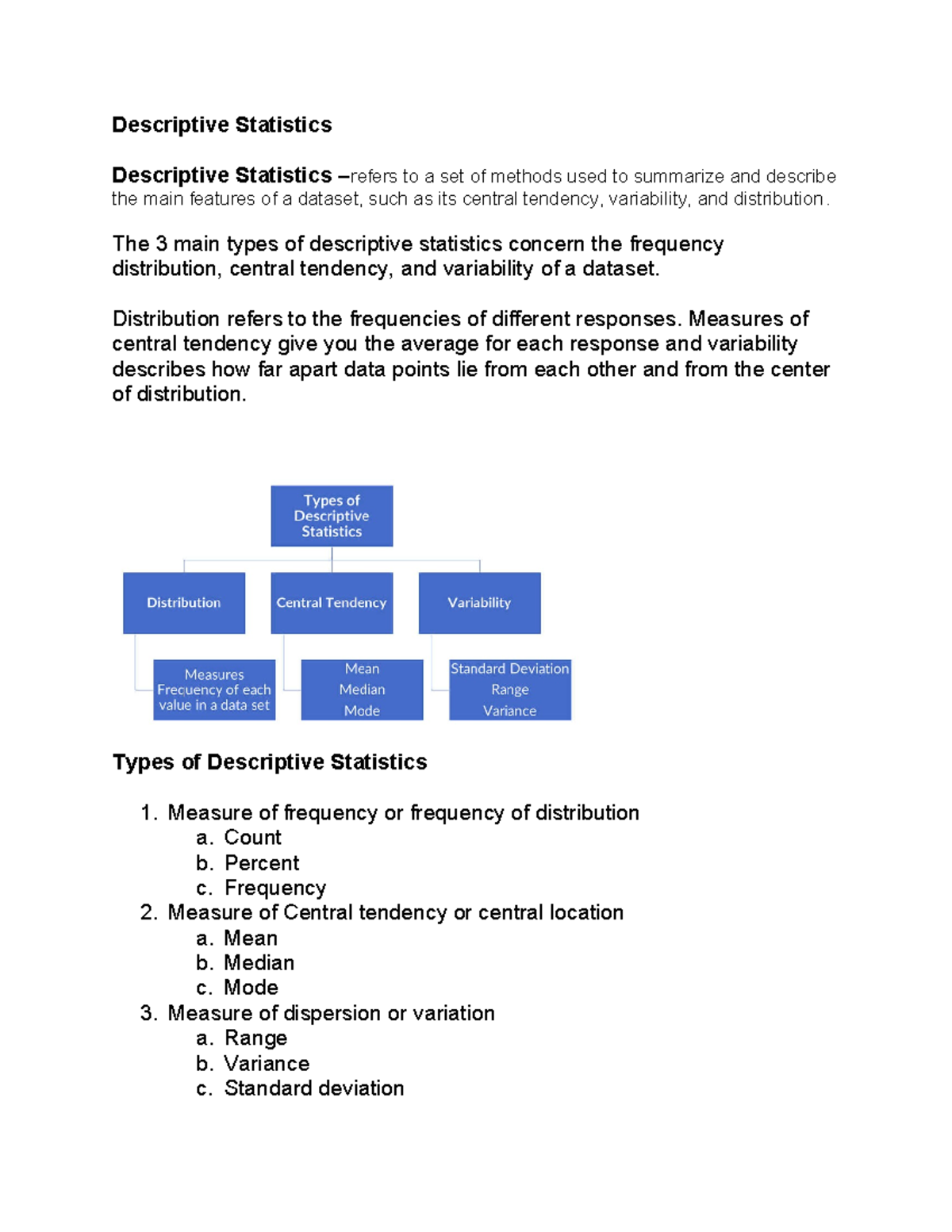 Descriptive Statistics Lecture Descriptive Statistics Descriptive 1373