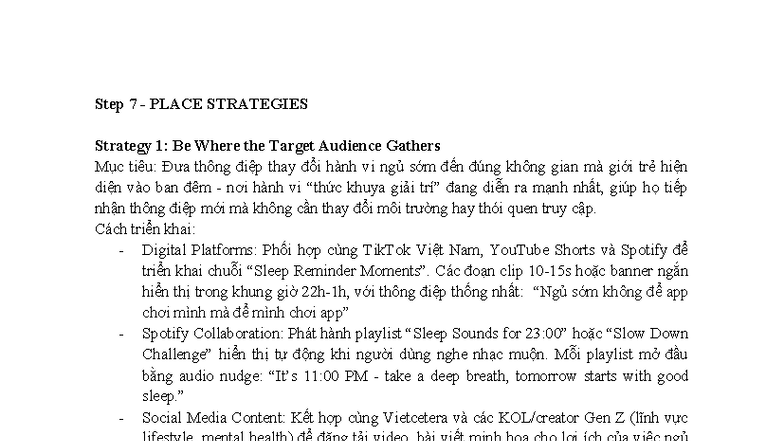 Social Marketing Strategies for Youth Sleep Behavior Change - DOCS TỔNG ...
