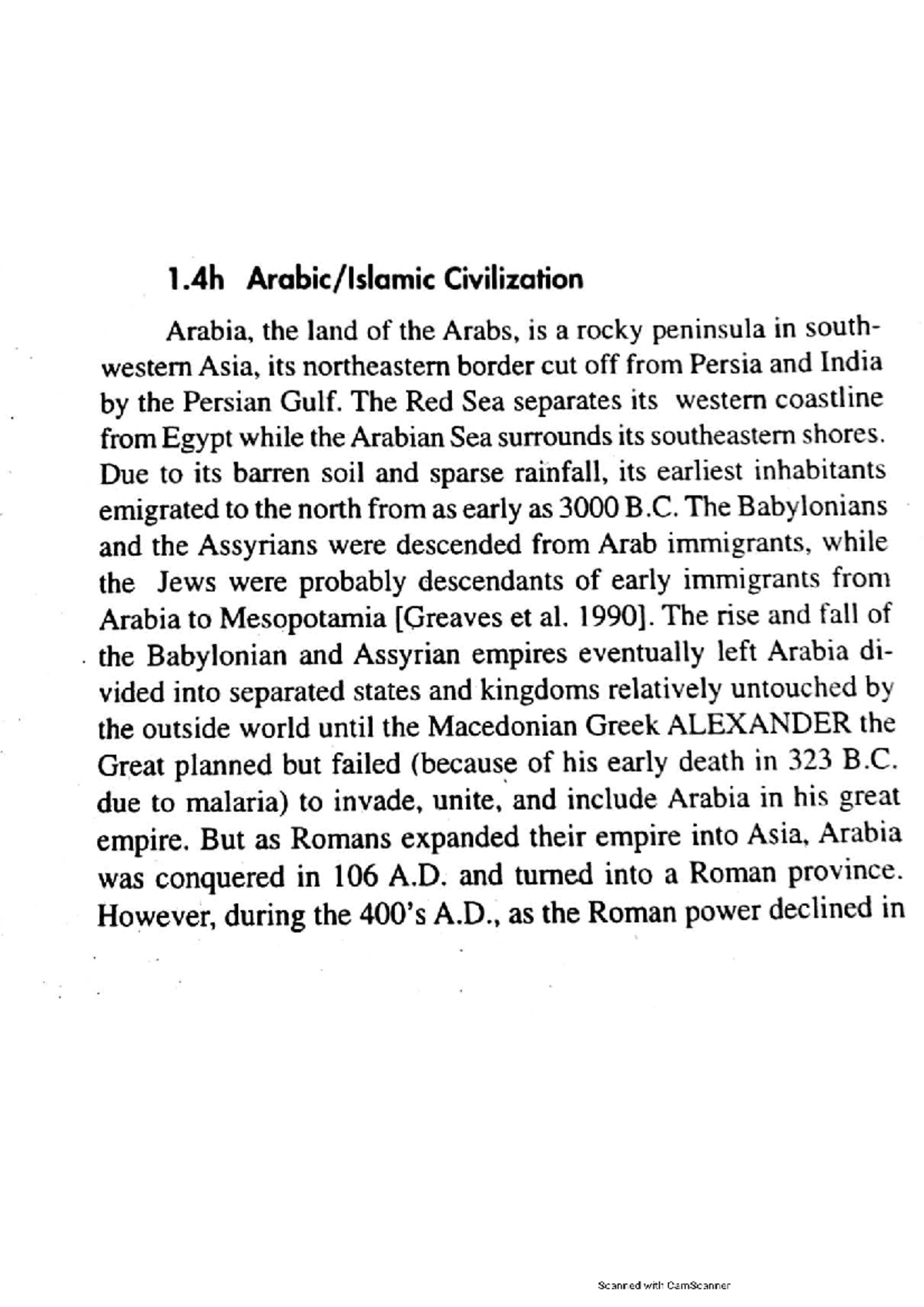 Islamic Civilization Notes: The Rise of Arabia and Its Impact - Studocu