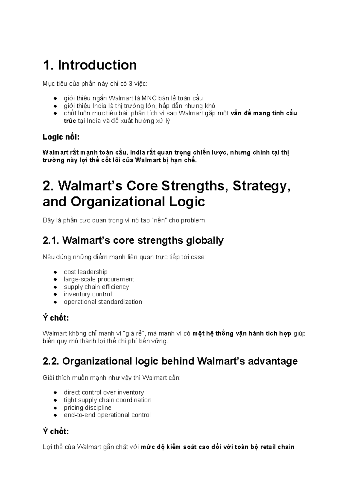 Ibgrw - Case Study: Analyzing Walmart's Strategic Challenges in India ...