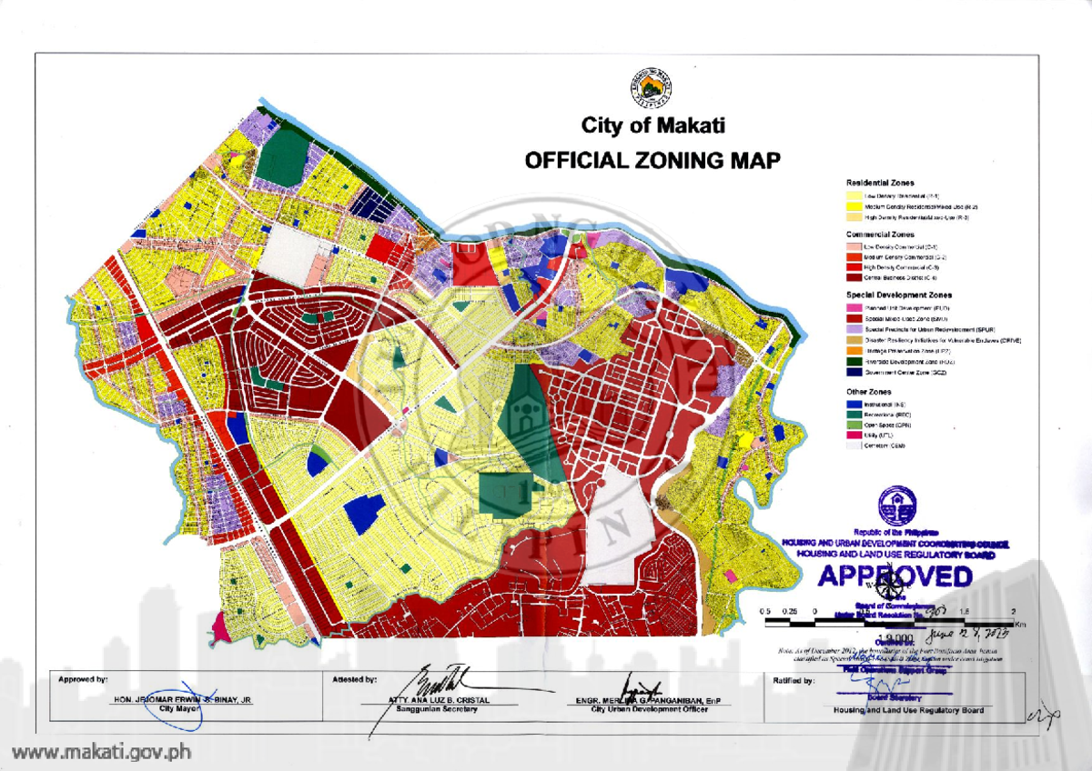 Makati Zoning Maps and Regulations Overview - Studocu