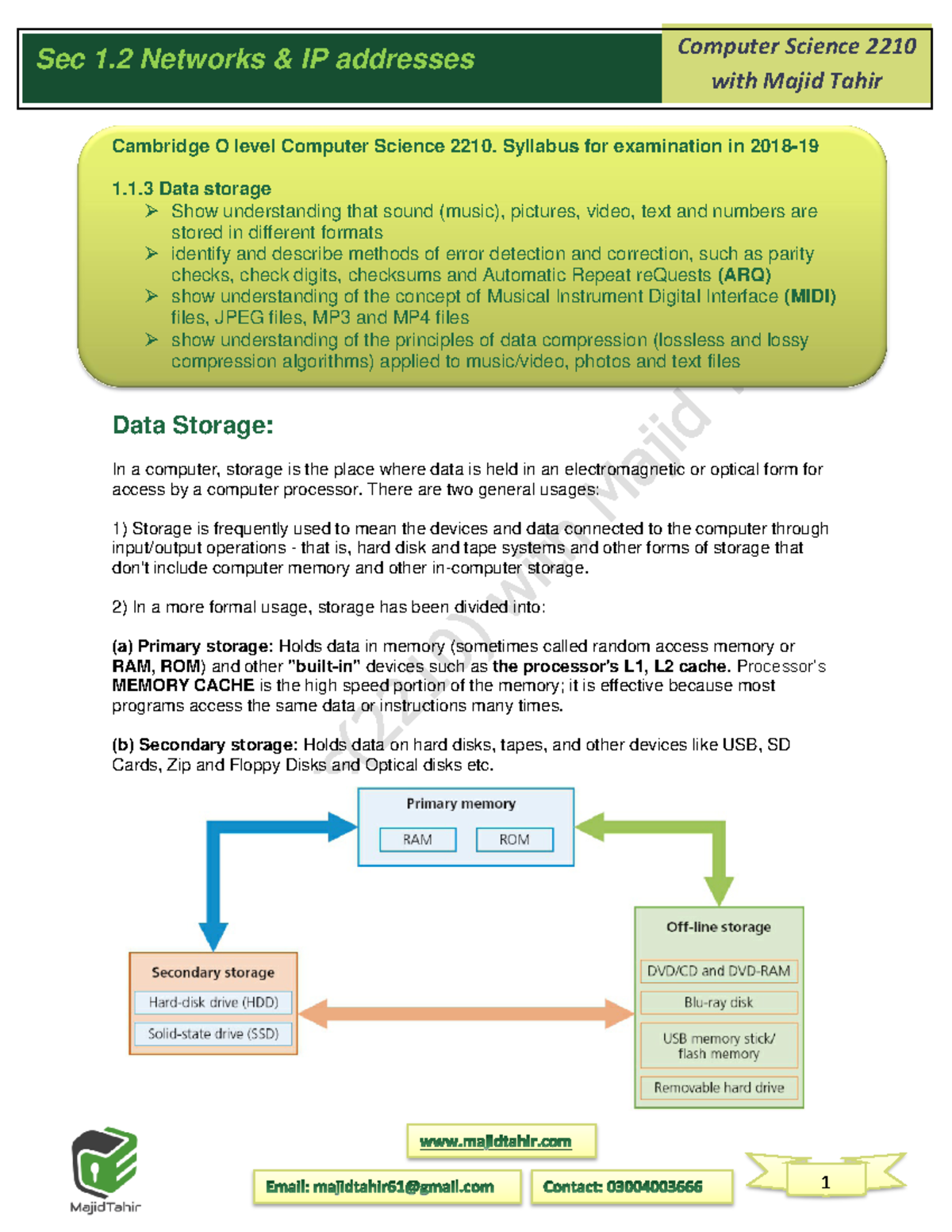Class 9 Notes: Understanding Networks & IP Addresses in Computer ...