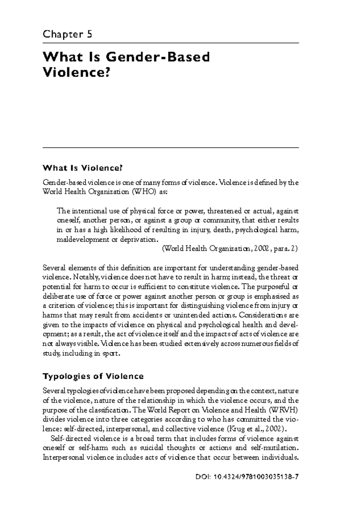 What Is Gender-Based Violence - Chapter 5 What Is Gender-Based Violence ...