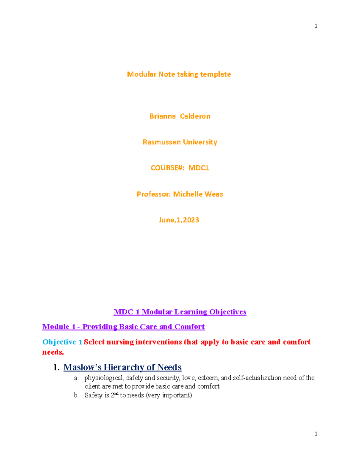 Mod notes - Modular Note taking template Brianna Calderon Rasmussen ...