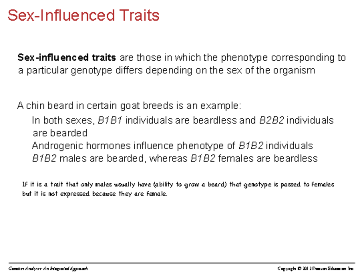 Genetics 2 - Sex-Influenced Traits & Incomplete Penetrance Notes - Studocu