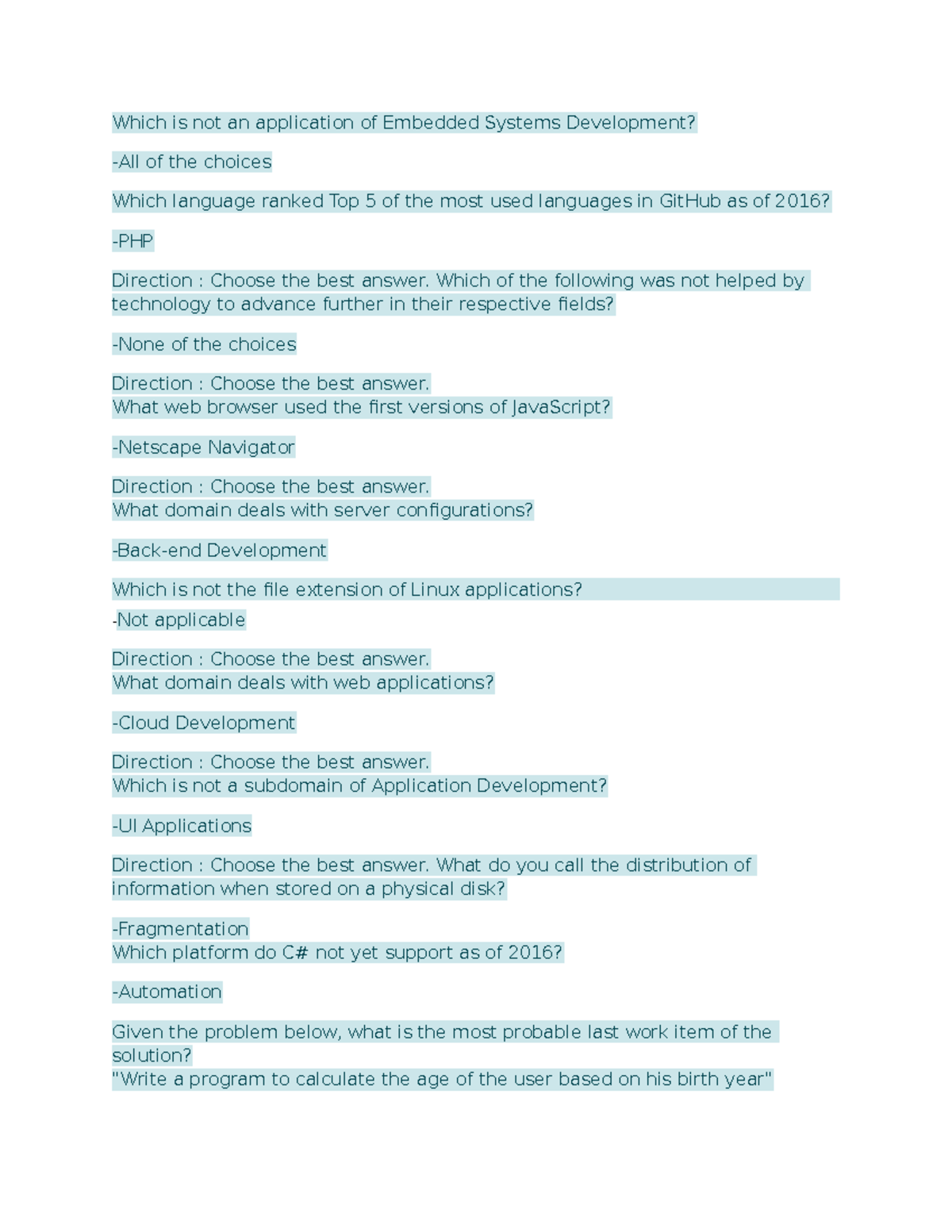 UGRD-ITE6102 Computer Programming 1 By EB - Which is not an application ...