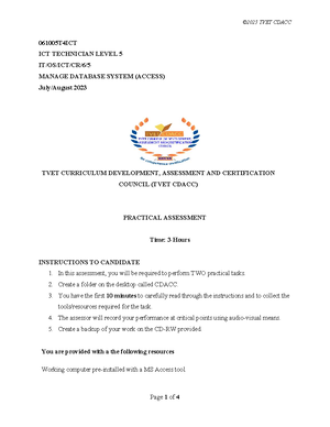 Basic Electronics - 051005T4ICT ICT TECHNICIAN LEVEL 5 IT/OS/ICT/CC/01 ...
