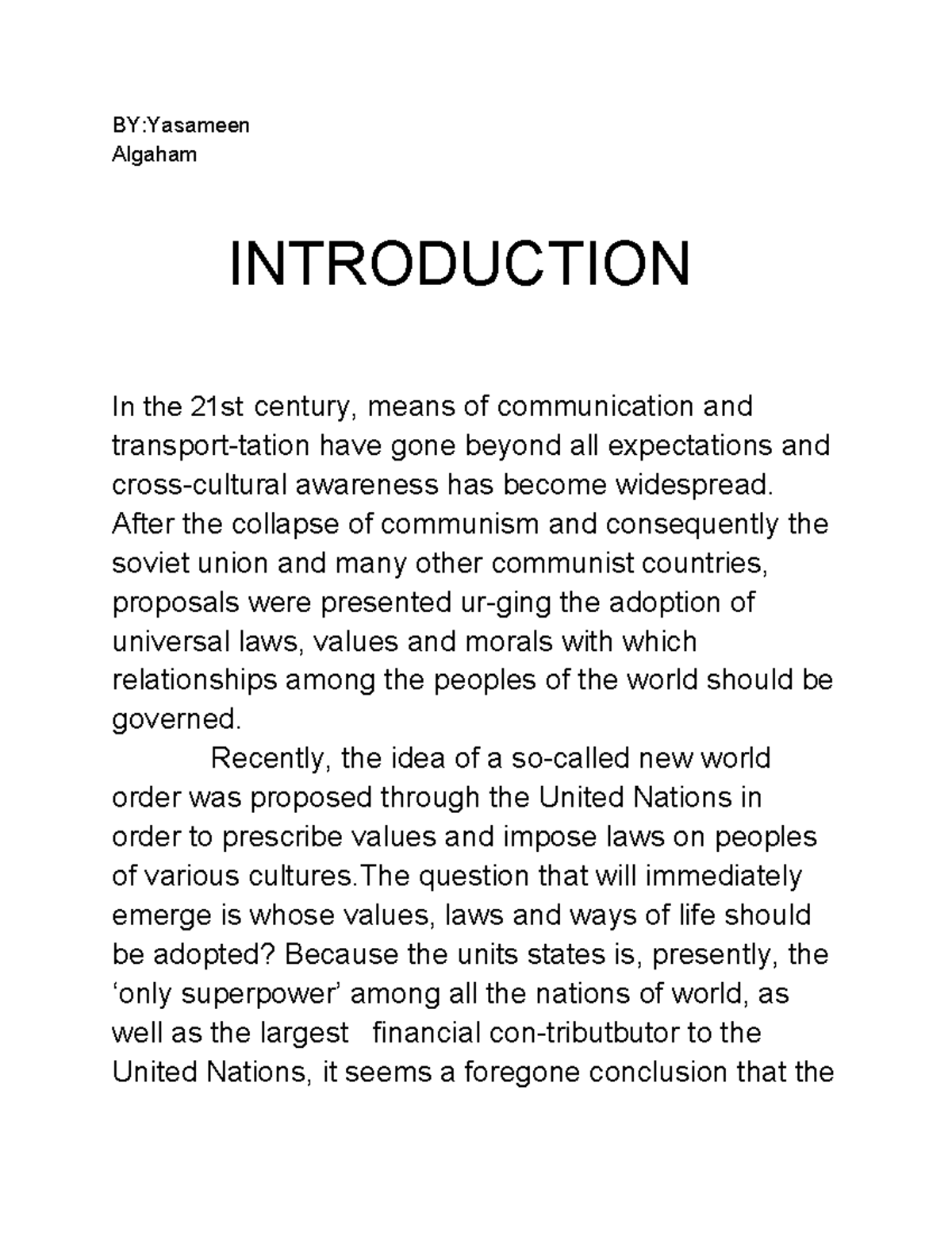 The American Way of Life: A Critical Examination of Global Values - Studocu