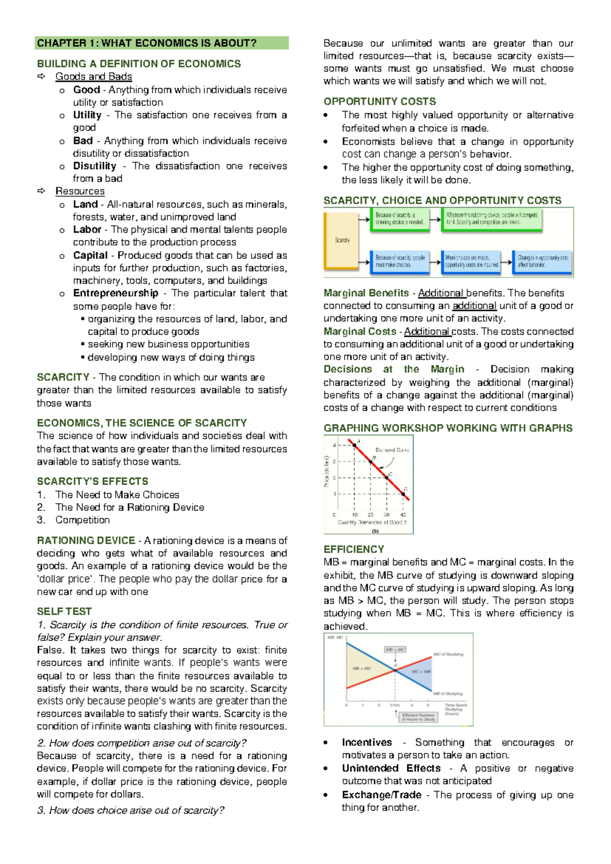 MECO 101 CHAPTER 1 - Understanding Economics: Definitions & Concepts ...