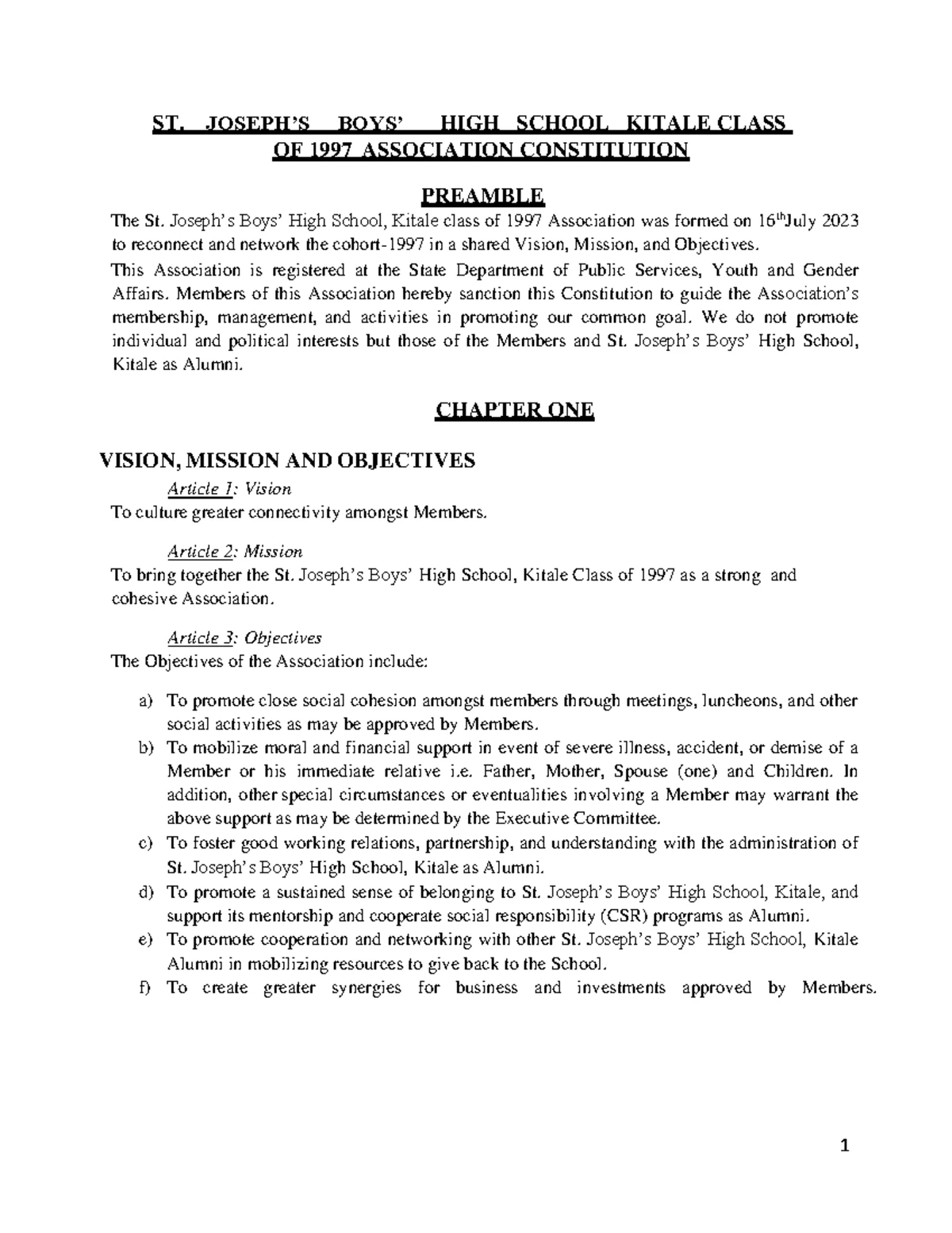 Agricultural CO-OP FIX 2018 - MODEL CONSTITUTION FOR AN AGRICULTURAL ...